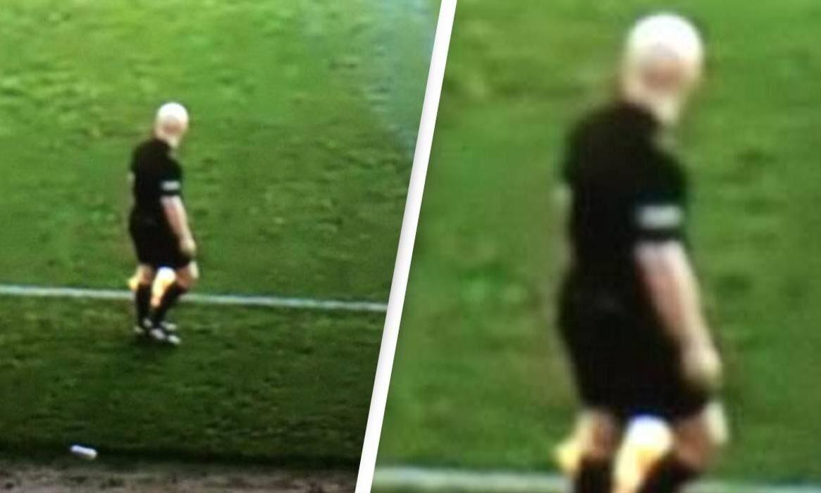 AI camera mistook the bald head of the line referee to be a football ...