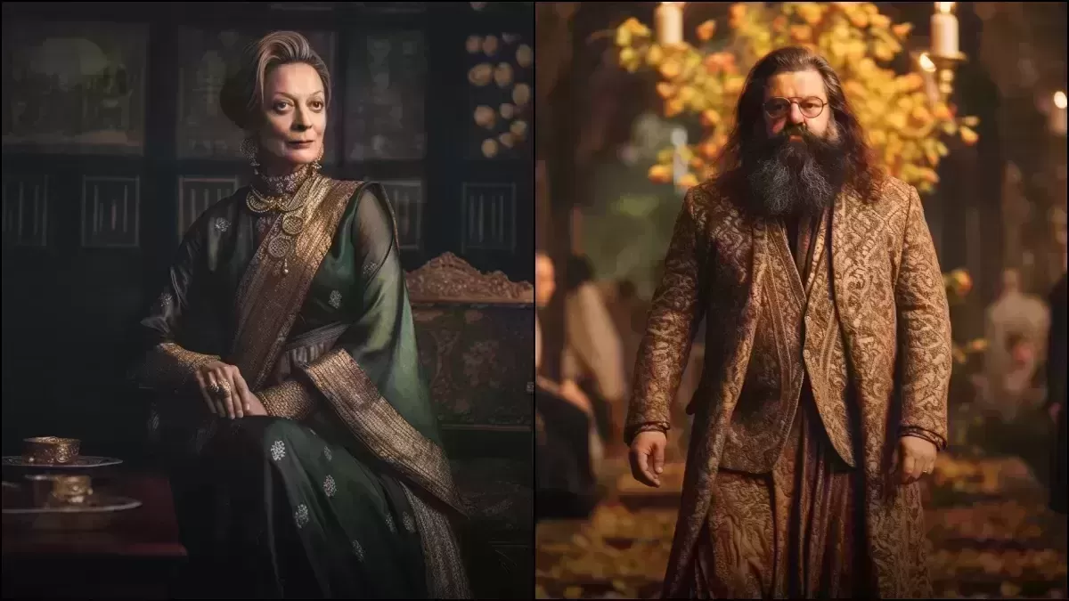Digital artist uses AI to turn Harry Potter characters into Sabyasachi ...