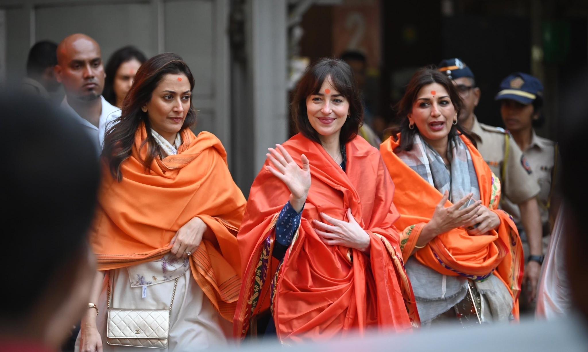 Coldplay's Chris Martin, Dakota Johnson spotted at Mahakumbh