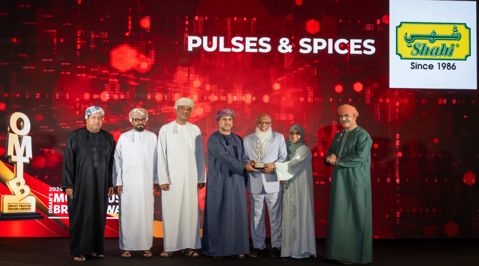 Shahi Foods & Spices wins Oman's most trusted brand for third year in a row