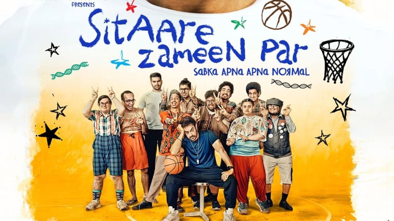 'Sitaare Zameen Par' poster out, Aamir Khan to introduce 10 new stars